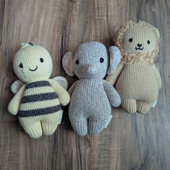 Cuddle + Kind | Toys | Cuddle Kind Bundle Of Three Mini Stuffed Animals ...